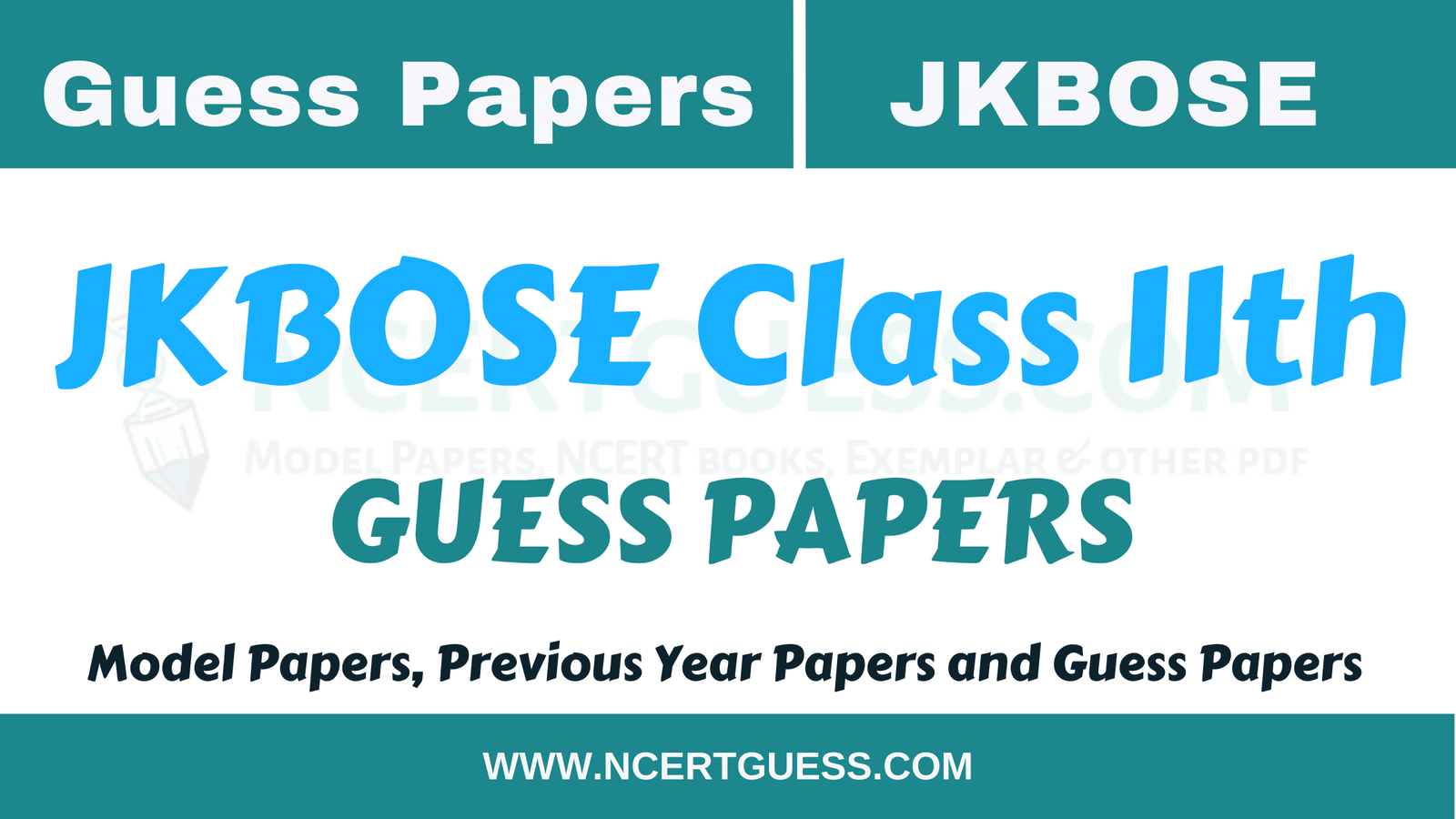 JKBOSE Class 11th Guess/Model Test Papers For All Subjects 2022 ...